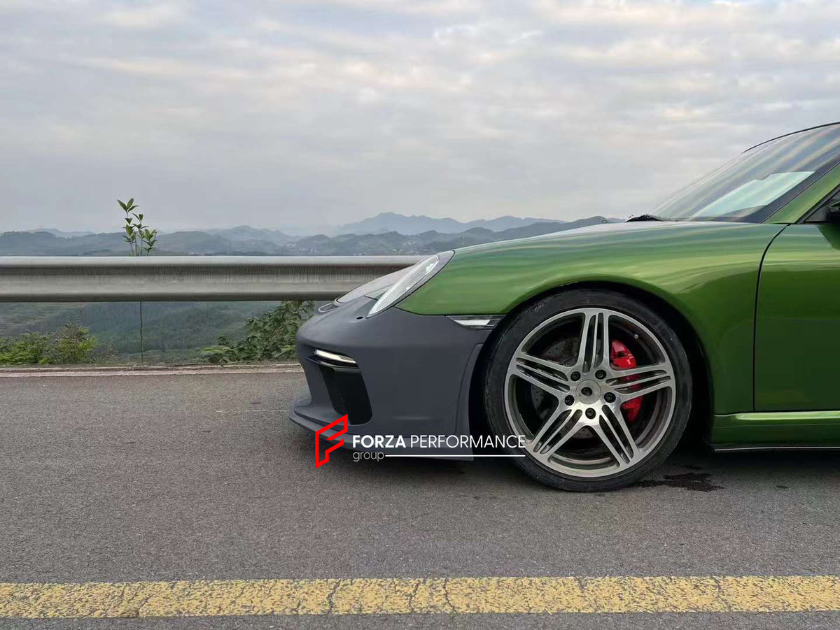 CONVERSION UPGRADE FRONT BUMPER for PORSCHE 911 997.1 2004 - 2010 upgr ...