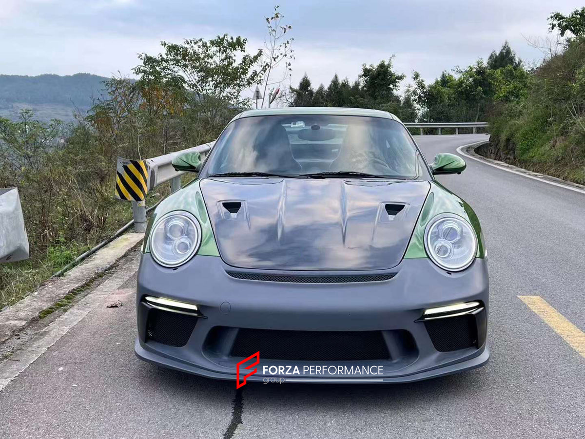 CONVERSION UPGRADE FRONT BUMPER for PORSCHE 911 997.1 2004 - 2010 upgr ...