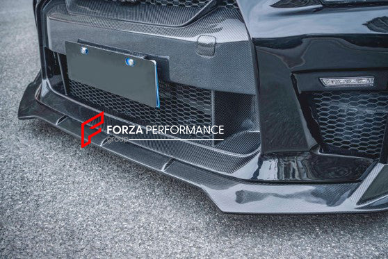 CARBON FIBER FRONT BUMPER FRONT LIP FOR NISSAN GT-R R35 2008-2016 ...
