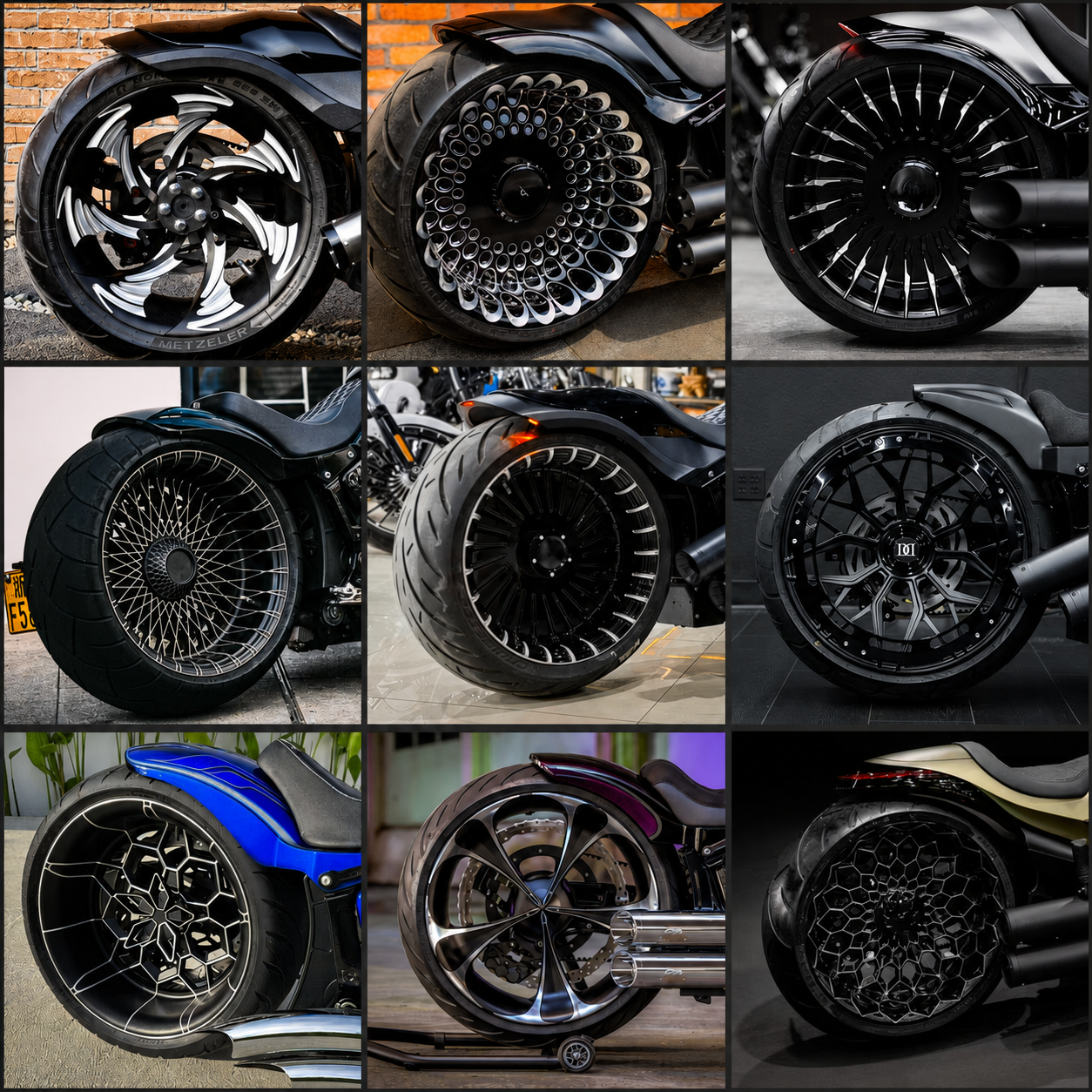 CUSTOM FORGED MOTORCYCLE WHEELS RIMS for HARLEY DAVIDSON XL1200S ...
