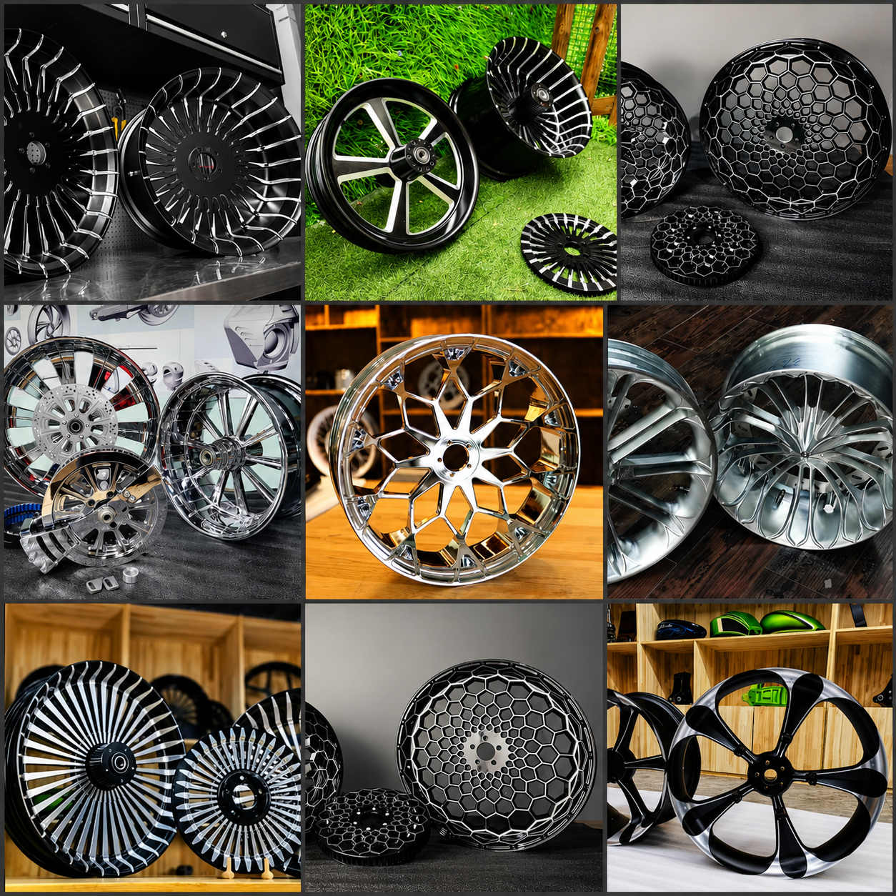 CUSTOM FORGED MOTORCYCLE WHEELS RIMS for HARLEY DAVIDSON XL1200S ...