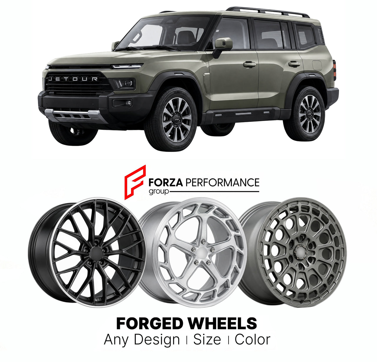 FORGED WHEELS RIMS for JETOUR CHERY T2 TRAVELLER 2023+