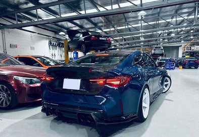 M4 CSL STYLE CARBON REAR TRUNK FOR BMW M4 G82 G83 | M3 G80 G81 2020 ...