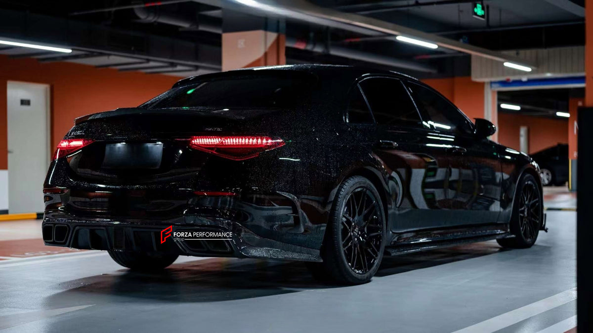MANSORY DRY CARBON REAR DIFFUSER WITH EXHAUST TIPS FOR MERCEDES-BENZ S ...