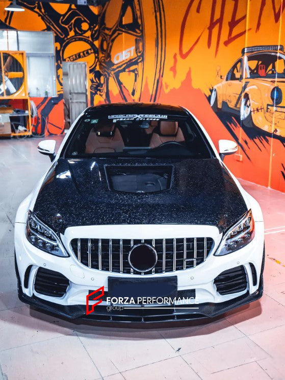 CARBON BODY KIT FOR MERCEDES-BENZ W205 C300 C43 2015+ – Forza ...