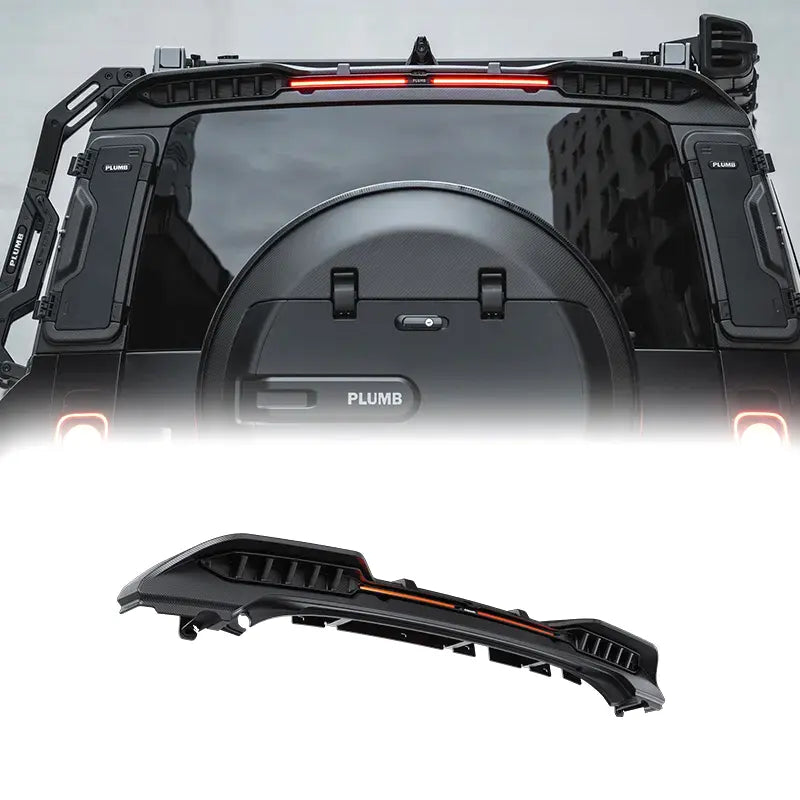 PLUMB DRY CARBON REAR SPOILER for LAND ROVER DEFENDER 90 110 130 L663