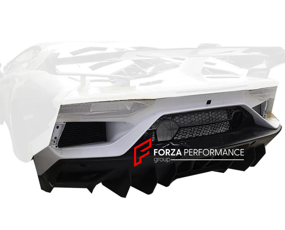 CARBON FIBER REAR BUMPER FOR LAMBORGHINI AVENTADOR SVJ – Forza ...