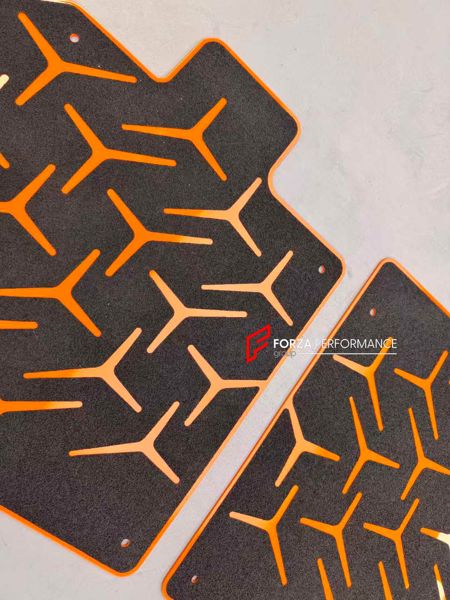 STAINLESS STEEL FLOOR MATS CARPETS for LAMBORGHINI AVENTADOR SVJ ...