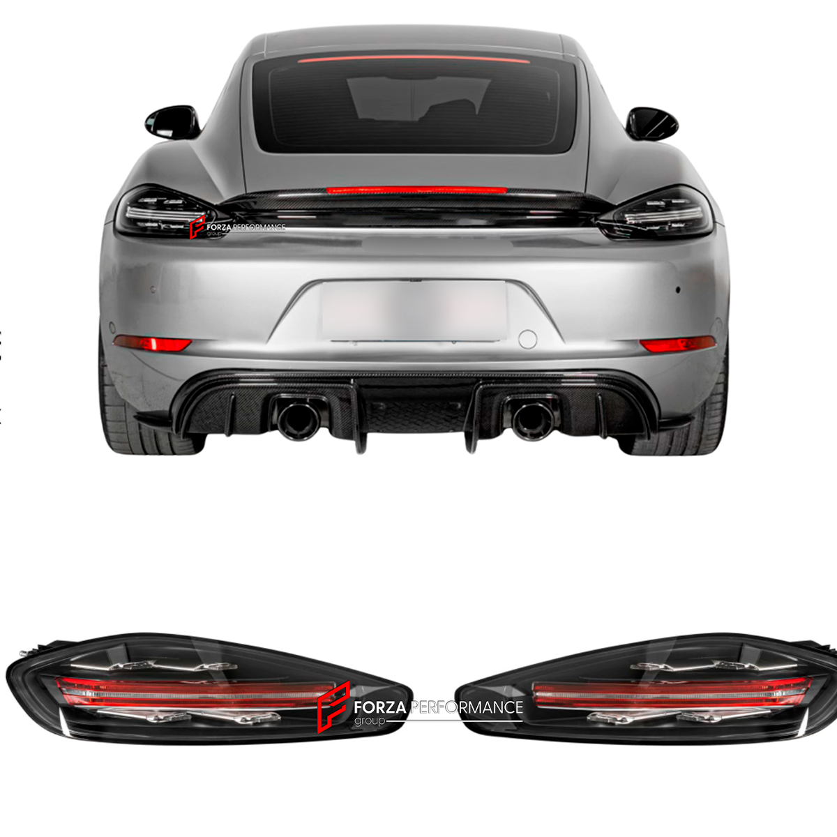 TAILLIGHTS for PORSCHE 718 BOXSTER CAYMAN 982 2016+ FORZA PERFORMANCE ...