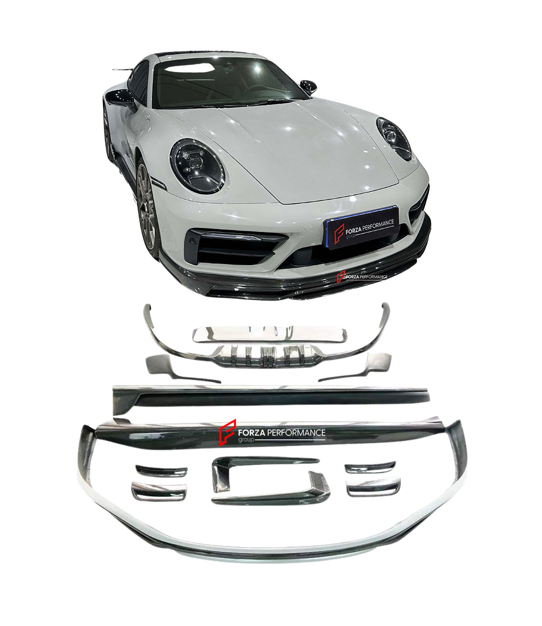 FORZA PERFORMANCE DRY CARBON FIBER AERO KIT for PORSCHE 911 992 CARRERA ...