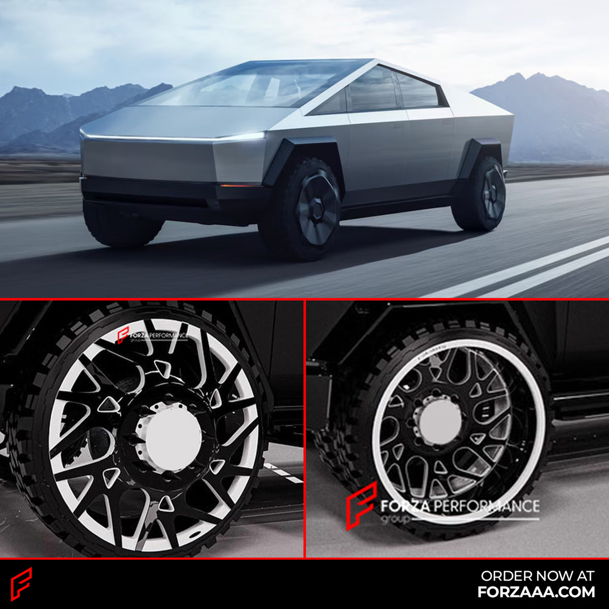 FORGIATO STYLE FORGED WHEELS RIMS for TESLA CYBERTRUCK – Forza ...