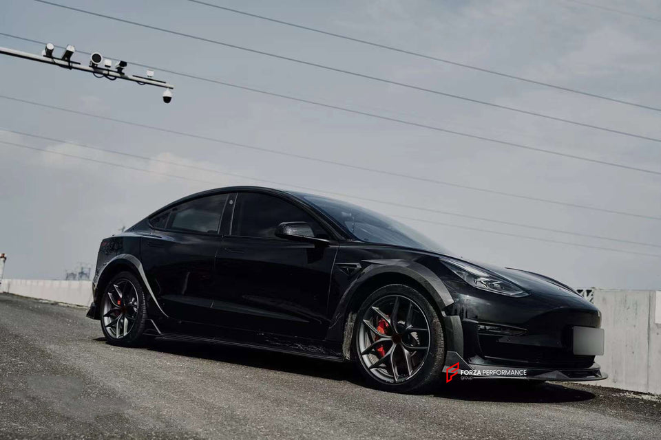 WIDE CARBON BODY KIT FOR TESLA MODEL 3 2016+