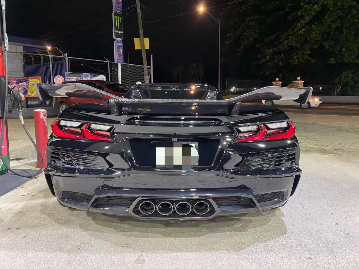 CARBON REAR SPOILER for CHEVROLET CORVETTE C8 STINGRAY 2020+ | Z06 STY ...