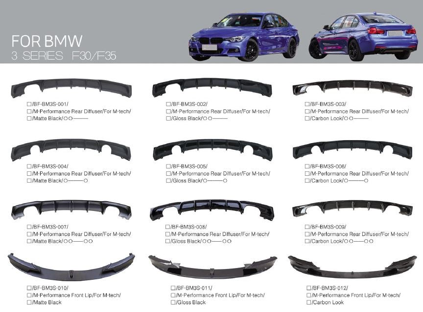 Bmw 3 Series M Performance Parts