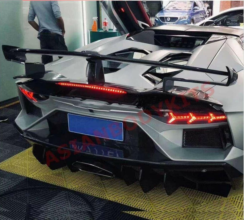 Lamborghini Aventador Spoiler Pro Composite Rear Vented Spoiler With