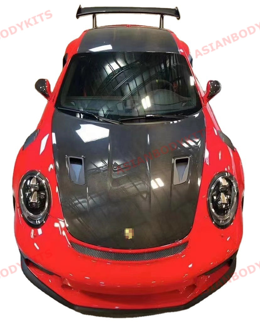 DRY CARBON FIBER HOOD BONNET for PORSCHE 911 991 CARRERA S GT2 GT3 RS ...