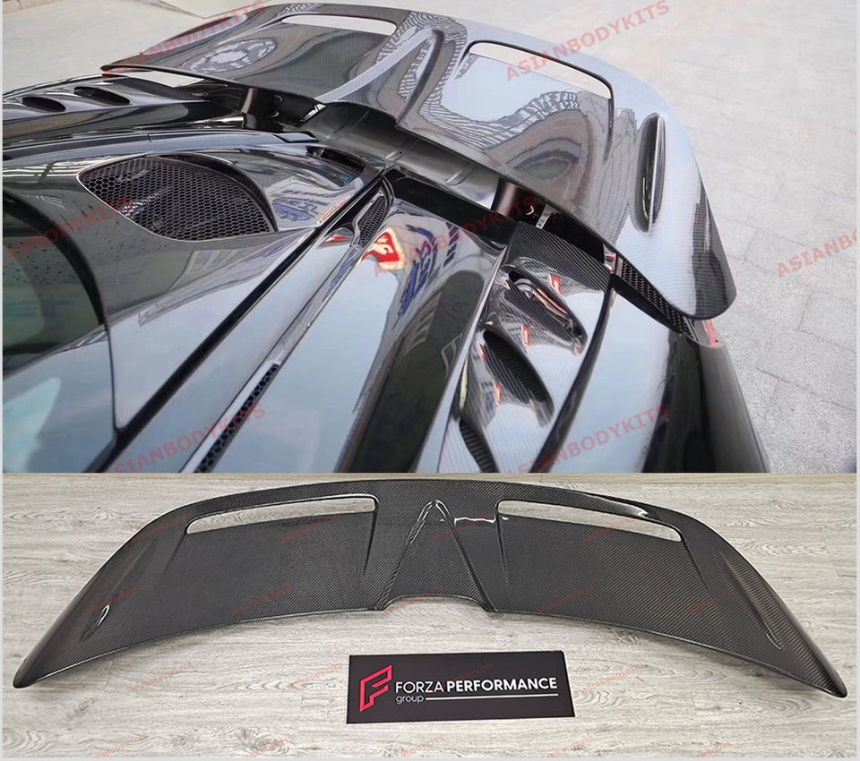 DRY CARBON FIBER REAR SPOILER WING for MCLAREN 720S 2017 - 2023 custom ...