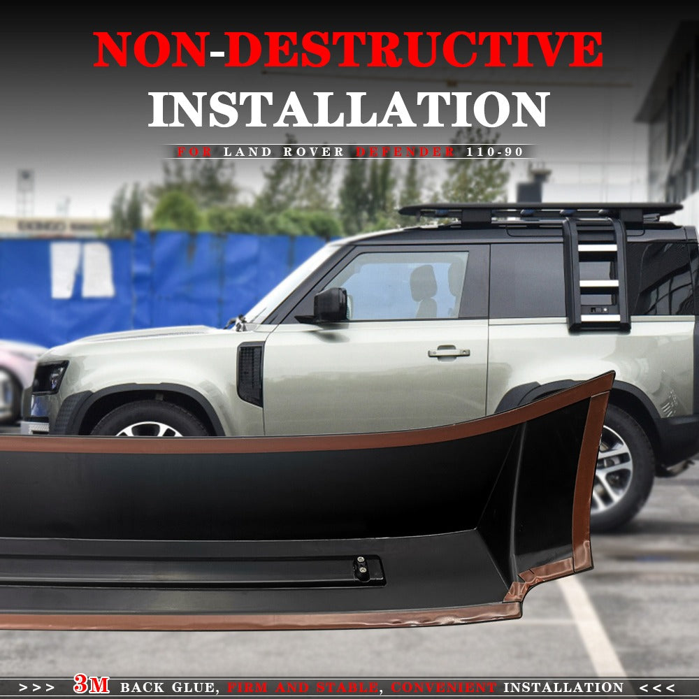 HOOD DEFLECTOR GUARD SHIELD with LED for LAND ROVER DEFENDER 90 110 L6 ...