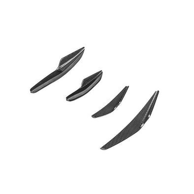 FORZA DRY CARBON FRONT BUMPER CANARDS FOR LAMBORGHINI HURACAN EVO RWD ...