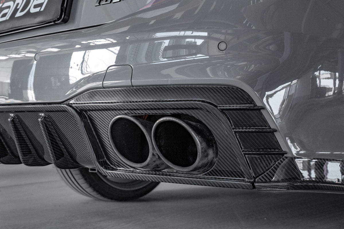 KARBEL CARBON CARBON FIBER REAR DIFFUSER VER.2 FOR AUDI S7 & A7 S LINE ...