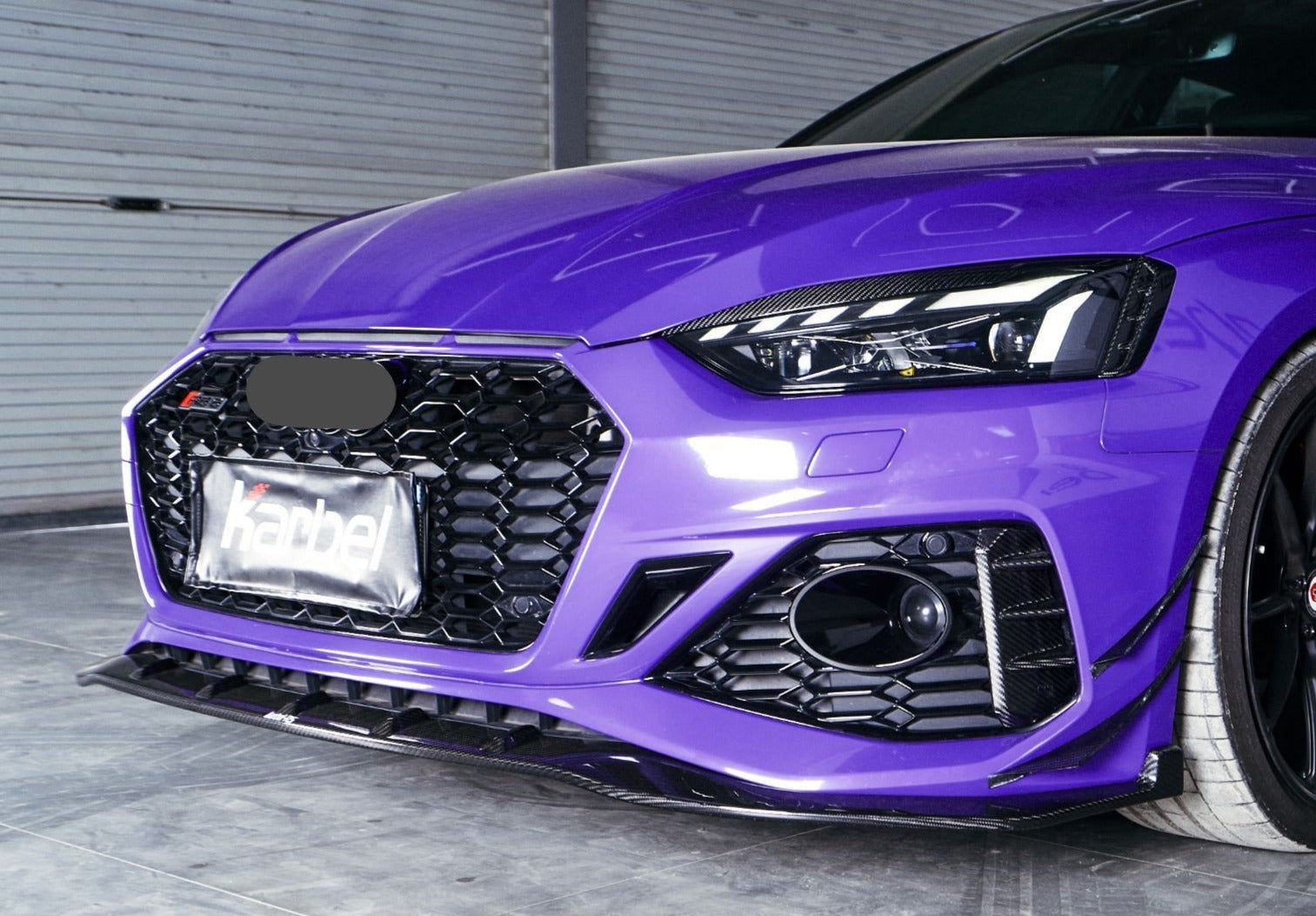 KARBEL CARBON DRY CARBON FIBER FRONT LIP FOR AUDI RS5 B9.5 2020-ON ...