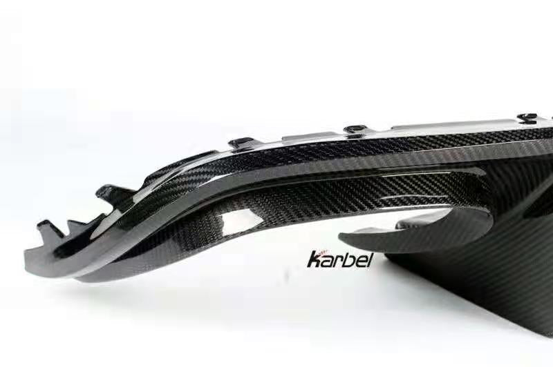 KARBEL CARBON DRY CARBON FIBER REAR DIFFUSER FOR AUDI A4 2013-2016 B8 ...