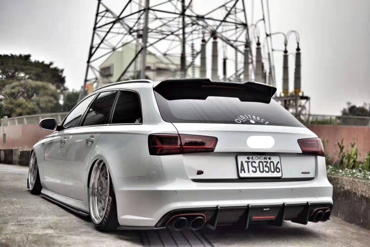 KARBEL CARBON DRY CARBON FIBER REAR DIFFUSER FOR AUDI S6 & A6 S-LINE ...