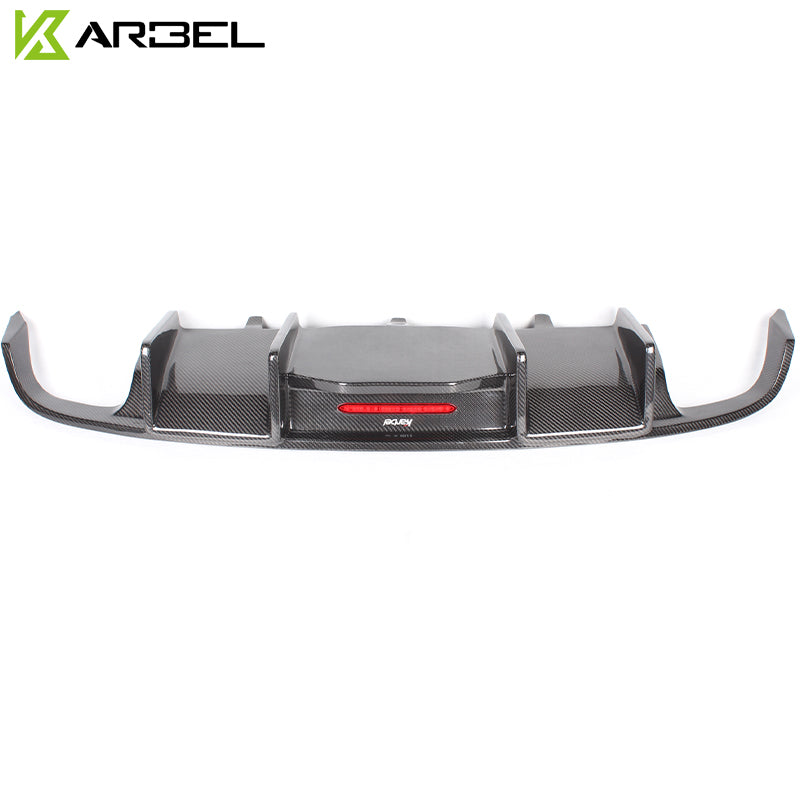 KARBEL CARBON DRY CARBON FIBER REAR DIFFUSER FOR AUDI A7 2012-2015 C7 ...
