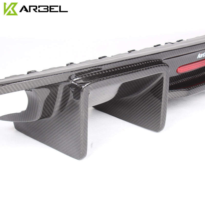 KARBEL CARBON DRY CARBON FIBER REAR DIFFUSER FOR AUDI A7 2012-2015 C7 ...