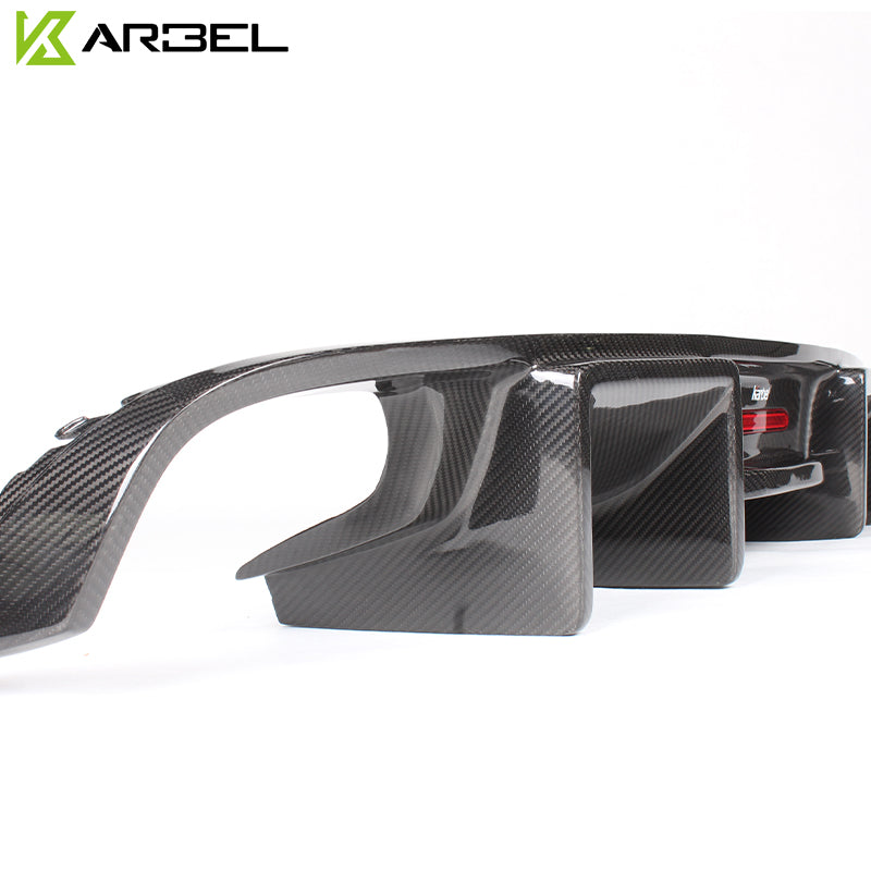 KARBEL CARBON DRY CARBON FIBER REAR DIFFUSER FOR AUDI A7 2012-2015 C7 ...