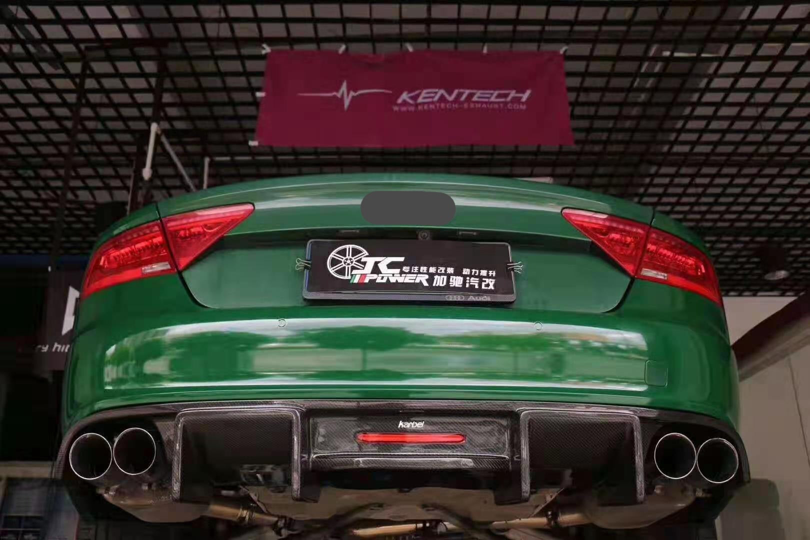 KARBEL CARBON DRY CARBON FIBER REAR DIFFUSER FOR AUDI A7 2012-2015 C7 ...