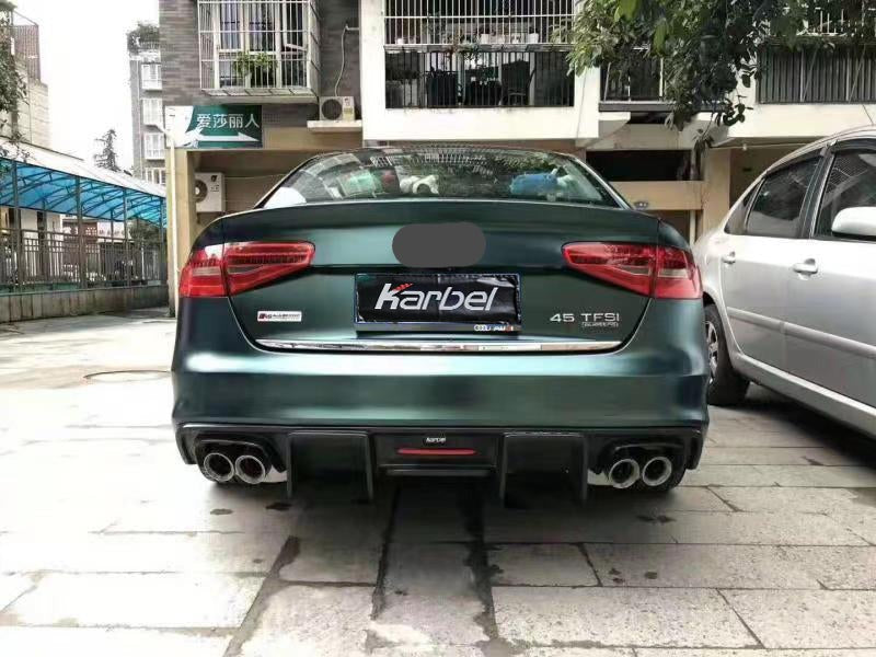 KARBEL CARBON DRY CARBON FIBER REAR DIFFUSER FOR AUDI S4 & A4 S LINE 2 ...