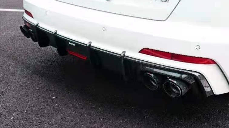 KARBEL CARBON DRY CARBON FIBER REAR DIFFUSER FOR AUDI S6 & A6 S-LINE ...