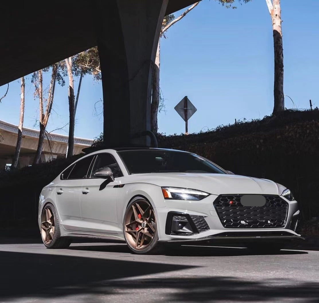 KARBEL CARBON DRY CARBON FRONT LIP for AUDI S5 A5 S LINE 2020 - 2024 F