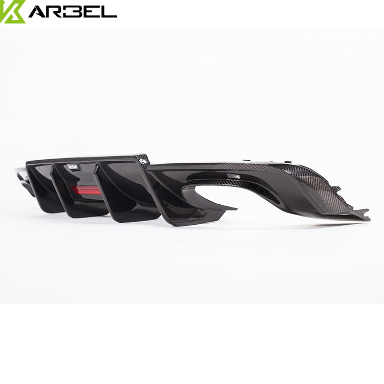 KARBEL DRY CARBON FIBER REAR DIFFUSER FOR AUDI A3 S LINE & S3 2017-202 ...