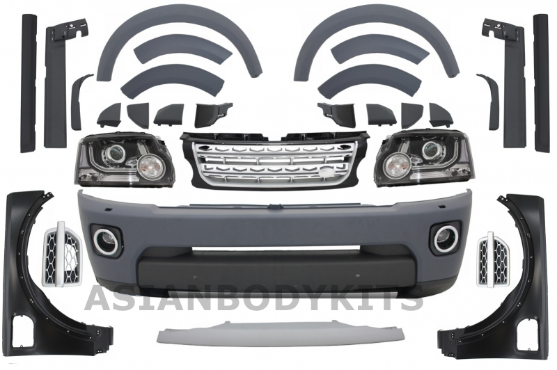 Land Rover Discovery 3 to Discovery 4 Conversion Facelift Body Kit ...