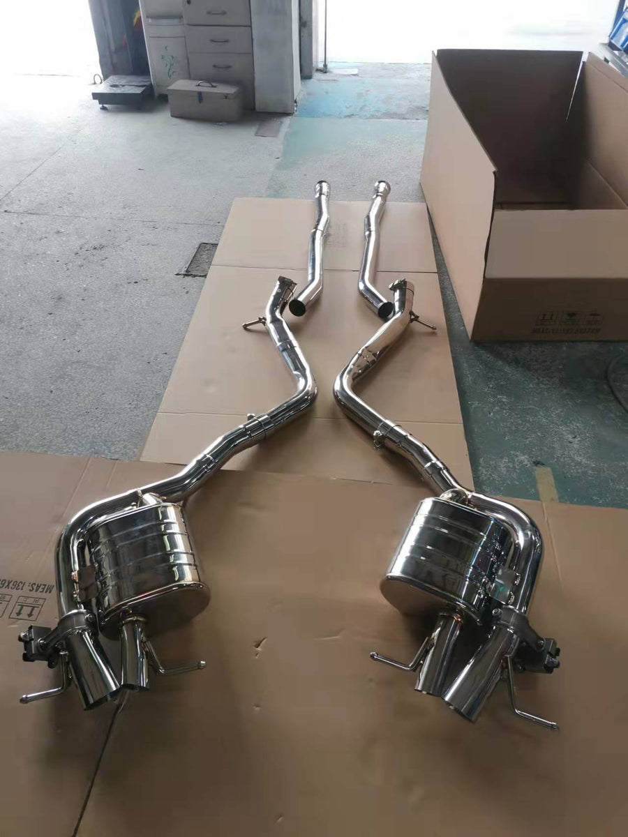 VALVED EXHAUST CATBACK MUFFLER for Mercedes-Benz S400 S450 S500 W223 2 ...