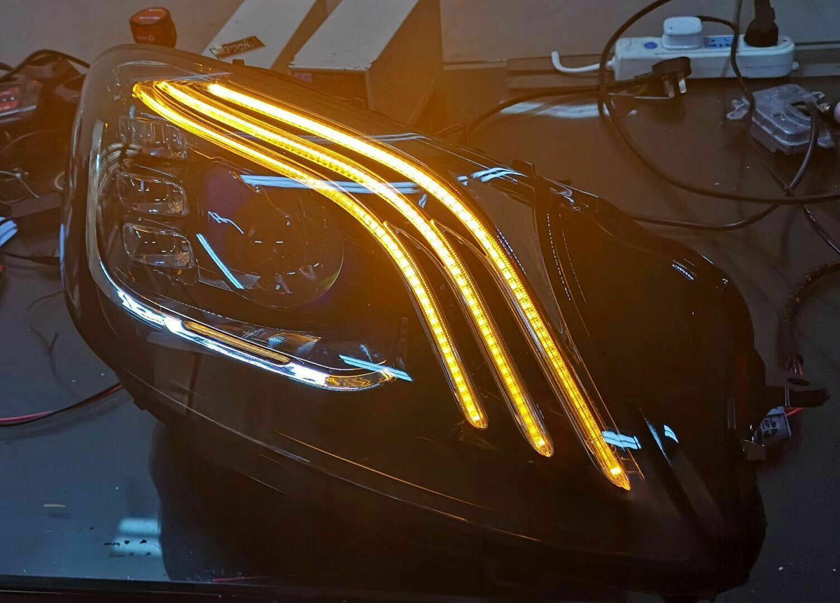 Mercedes Benz W222 S-class HEADLIGHTS LED upgrade Facelift style ...