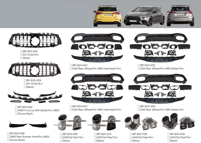Body Kits for Mercedes-Benz A-Class