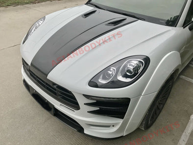 PORSCHE MACAN 95B.1 DRY CARBON FIBER HOOD COVER with AIR VENTS – Forza ...