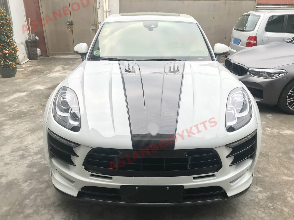 PORSCHE MACAN 95B.1 DRY CARBON FIBER HOOD COVER with AIR VENTS – Forza ...