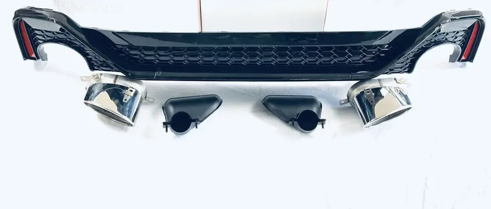 REAR DIFFUSER WITH EXHAUST TIPS V5 for AUDI A7 C8 4K8 2018 - 2023 | S7 ...