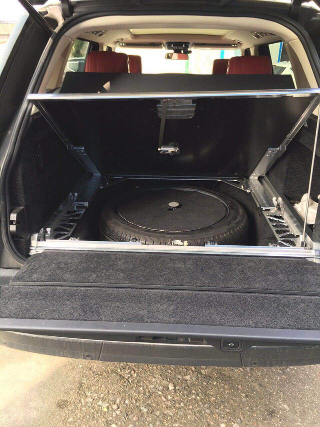 for Range Rover Vogue L405 Wooden Teak Floor Boot Liner Kit (sliding f