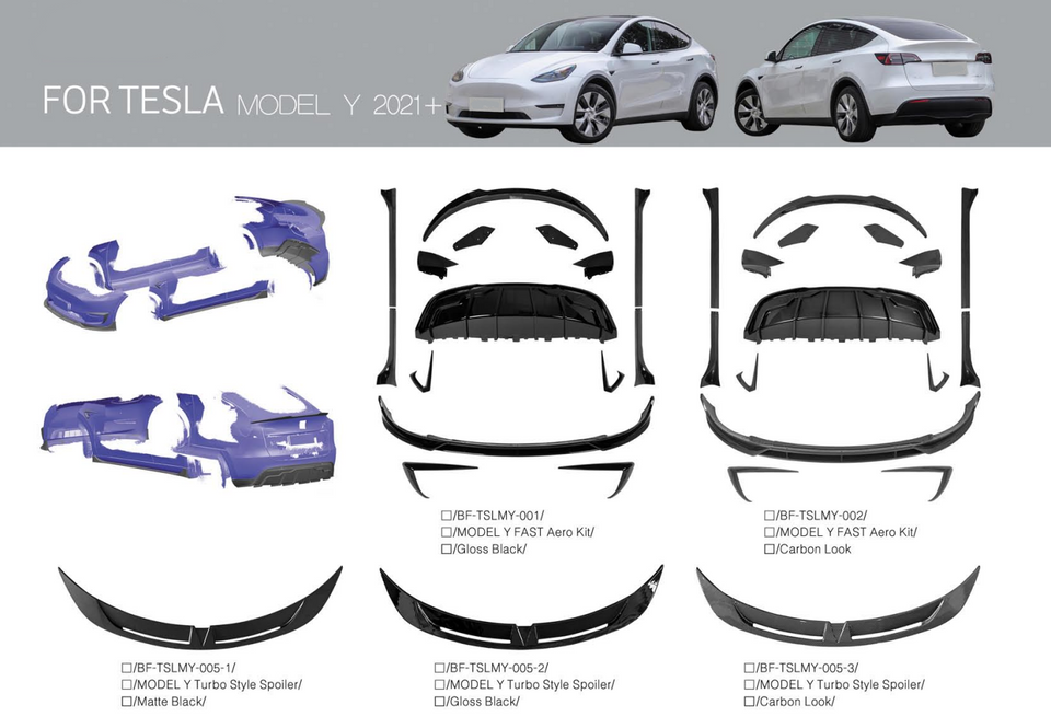 Body Kits For Tesla Model Y
