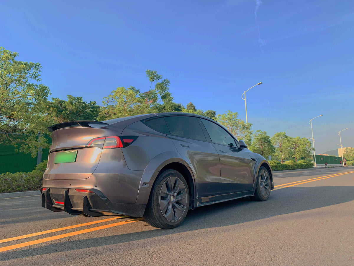 CARBON FIBER BODY KIT for TESLA Model Y 2020+ FRONT LIP REAR DIFFUSER ...