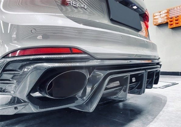 CARBON REAR DIFFUSER for AUDI RS4 A4 AVANT B9 2016 - 2019