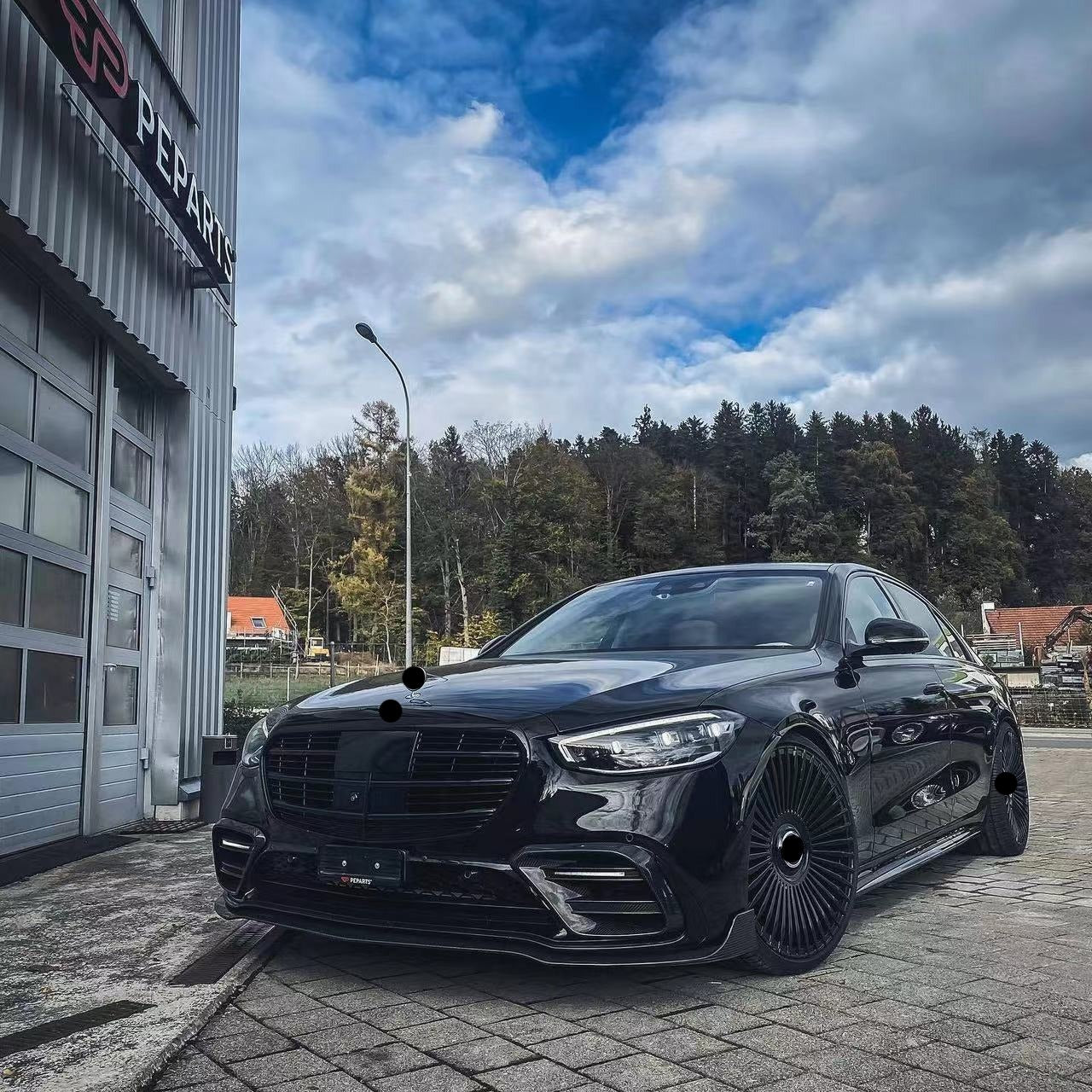 DRY CARBON BODY KIT FOR MERCEDES BENZ S CLASS AMG W223 2020+ custom fit ...