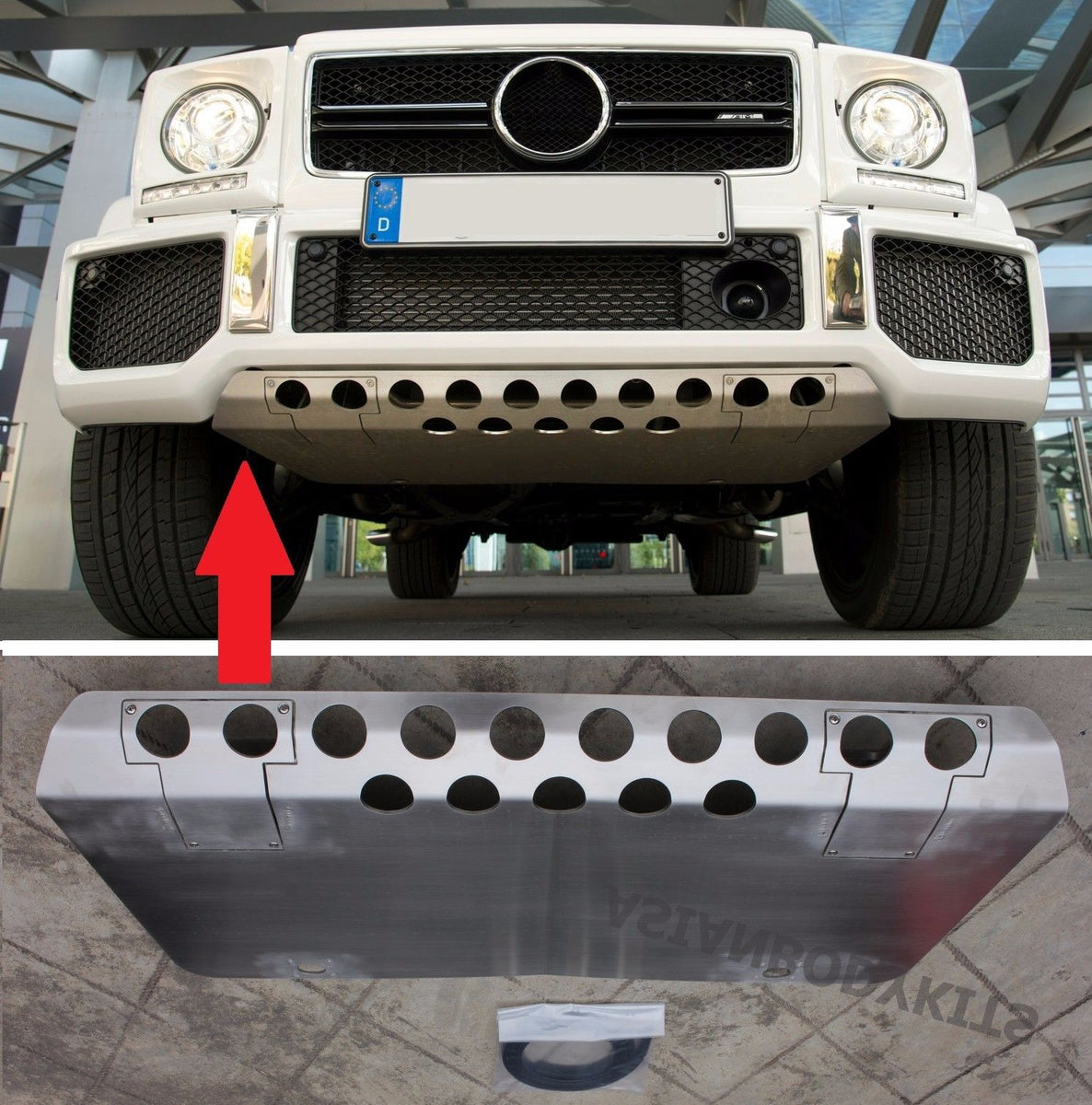 Bottom Skid Plate Guard for G63 Front Bumper W463 1990-2017 – Forza ...