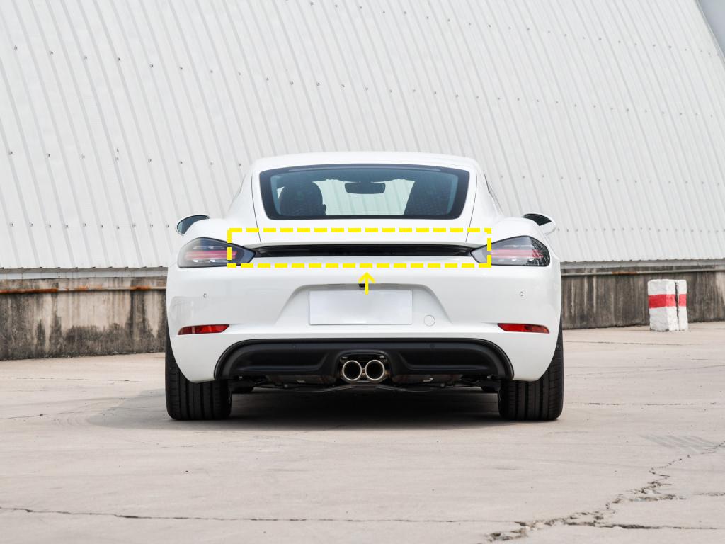 CARBON REAR WING SPOILER for PORSCHE 718 982 CAYMAN BOXSTER 2016+